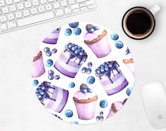 Moon Mouse Pad Lunar Print Circle Mousepad Round Mouse Pad - Etsy