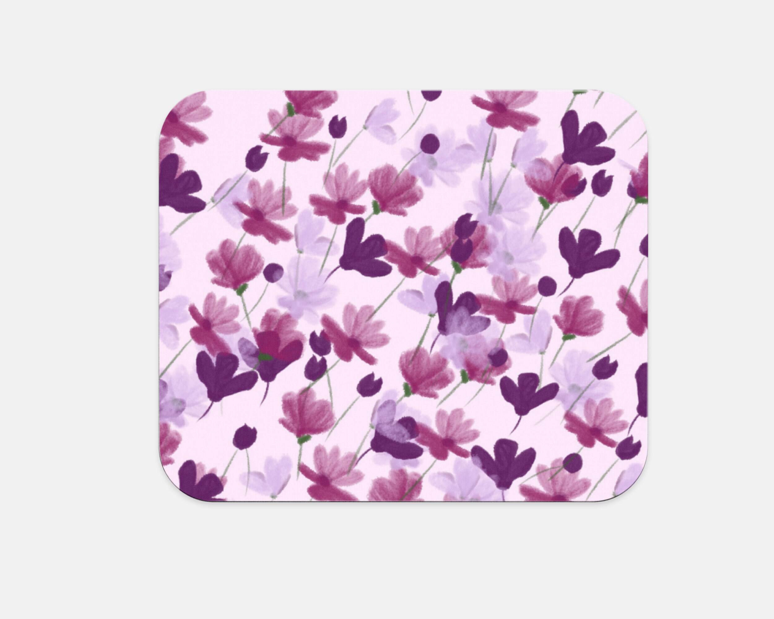 Floral Mouse Pad Cute Circle Mousepad Round Mouse Pad for - Etsy