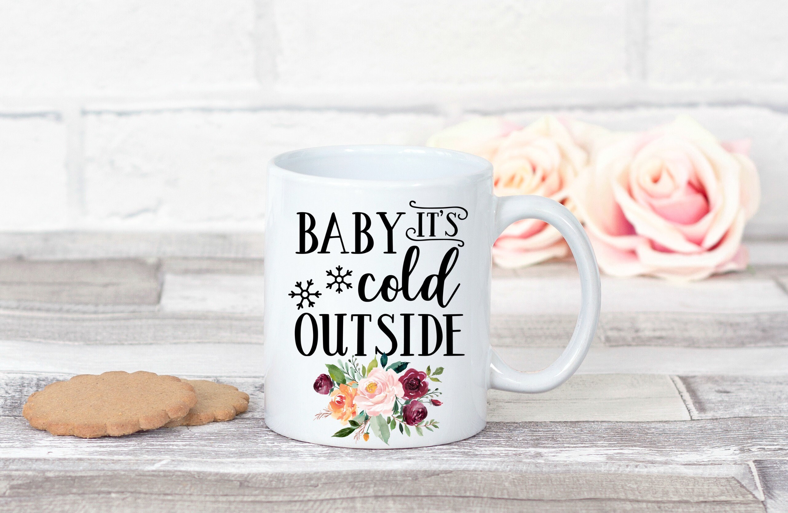 Fall Mug Sassy Mug Baby It's Cold Outside Mug Christmas - Etsy UK