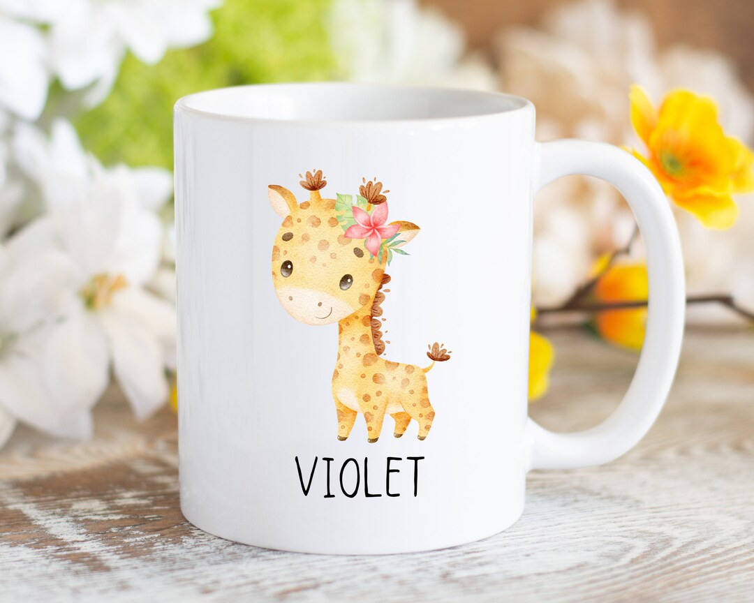 Personalized With Name, Giraffe Mug, Giraffe Lover Gifts, Giraffe Gift ...