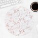 Marble Mouse Pad Circle Mousepad Round Mouse Pad for Women - Etsy