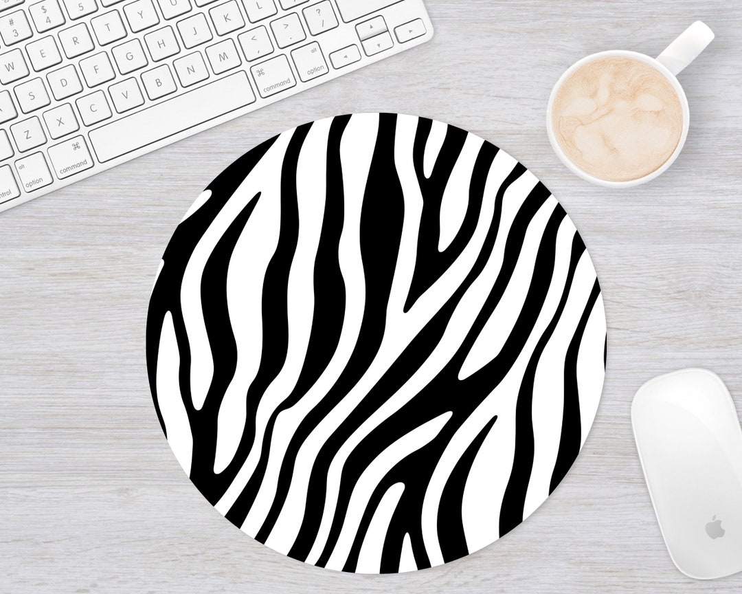Animal Print Mouse Pad Zebra Mouse Pad Leopard Print Circle - Etsy