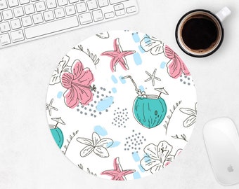 Moon Mouse Pad Lunar Print Circle Mousepad Round Mouse Pad - Etsy