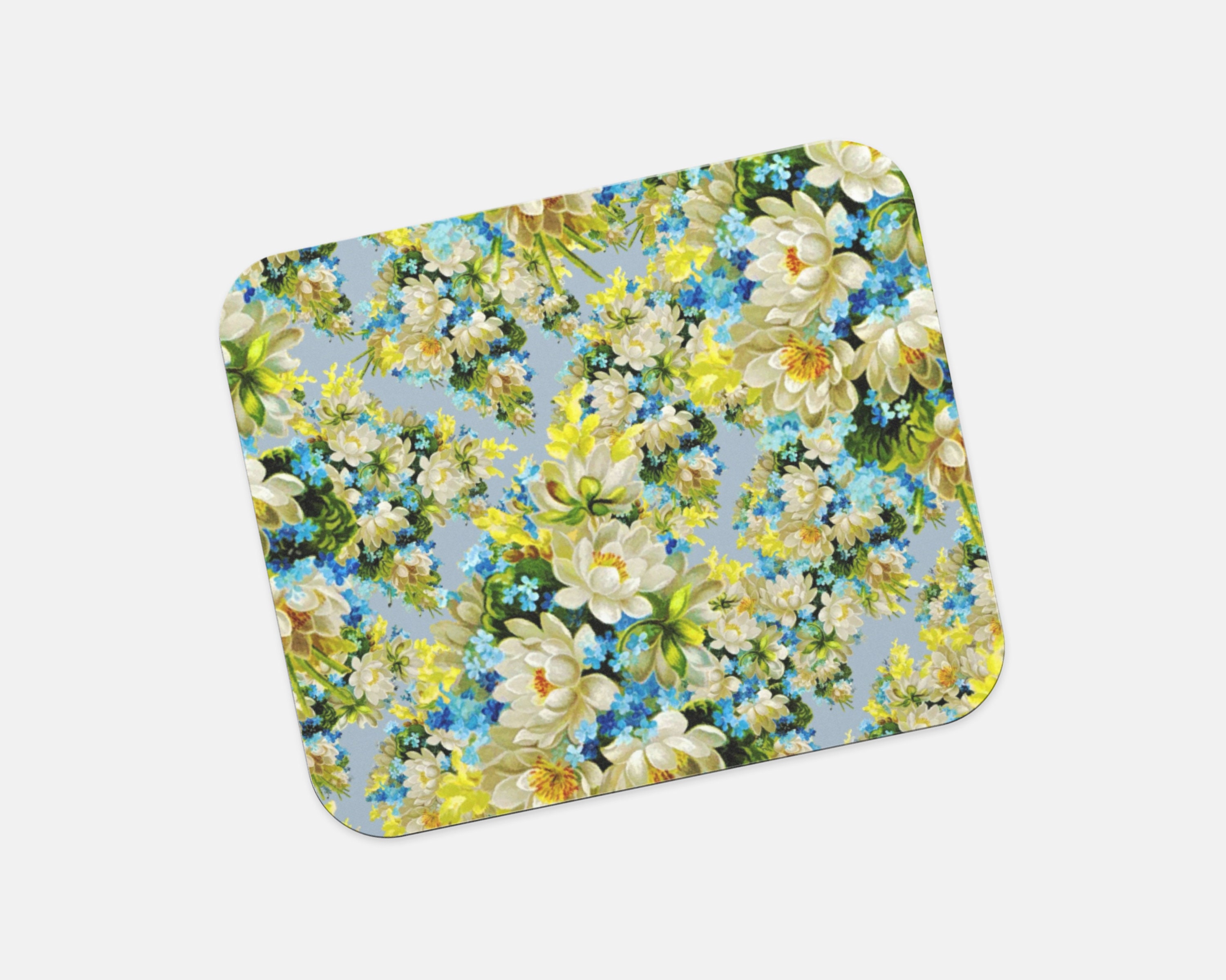 Floral Mousepad Circle Mouse Pad Round Mouse Pad for Women - Etsy