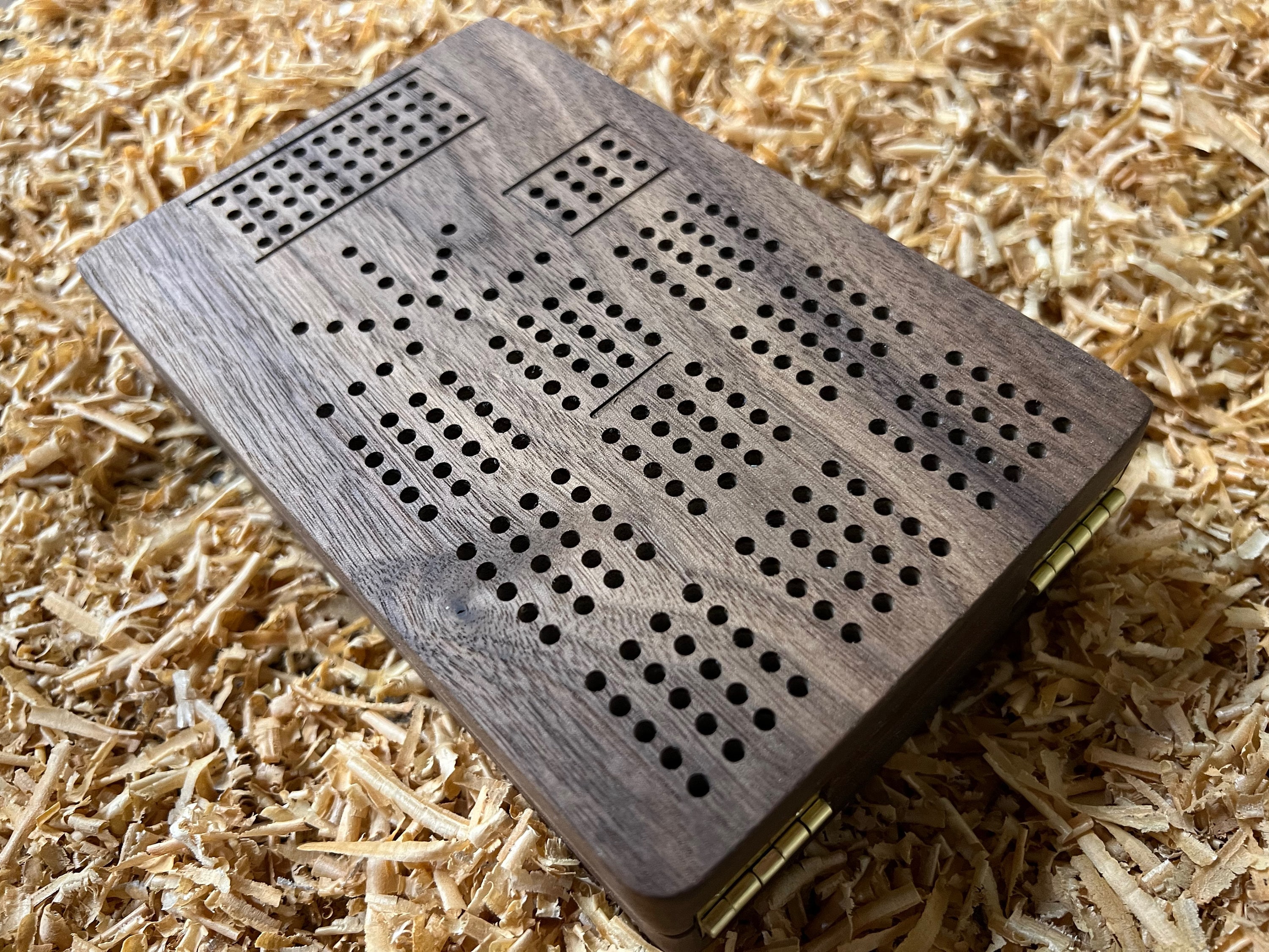 Walnut Folding 4-track Cribbage Board - Etsy