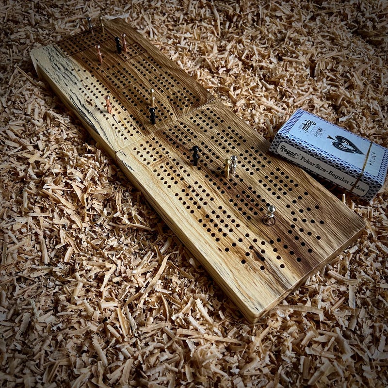 Rustic Cribbage Board - Etsy