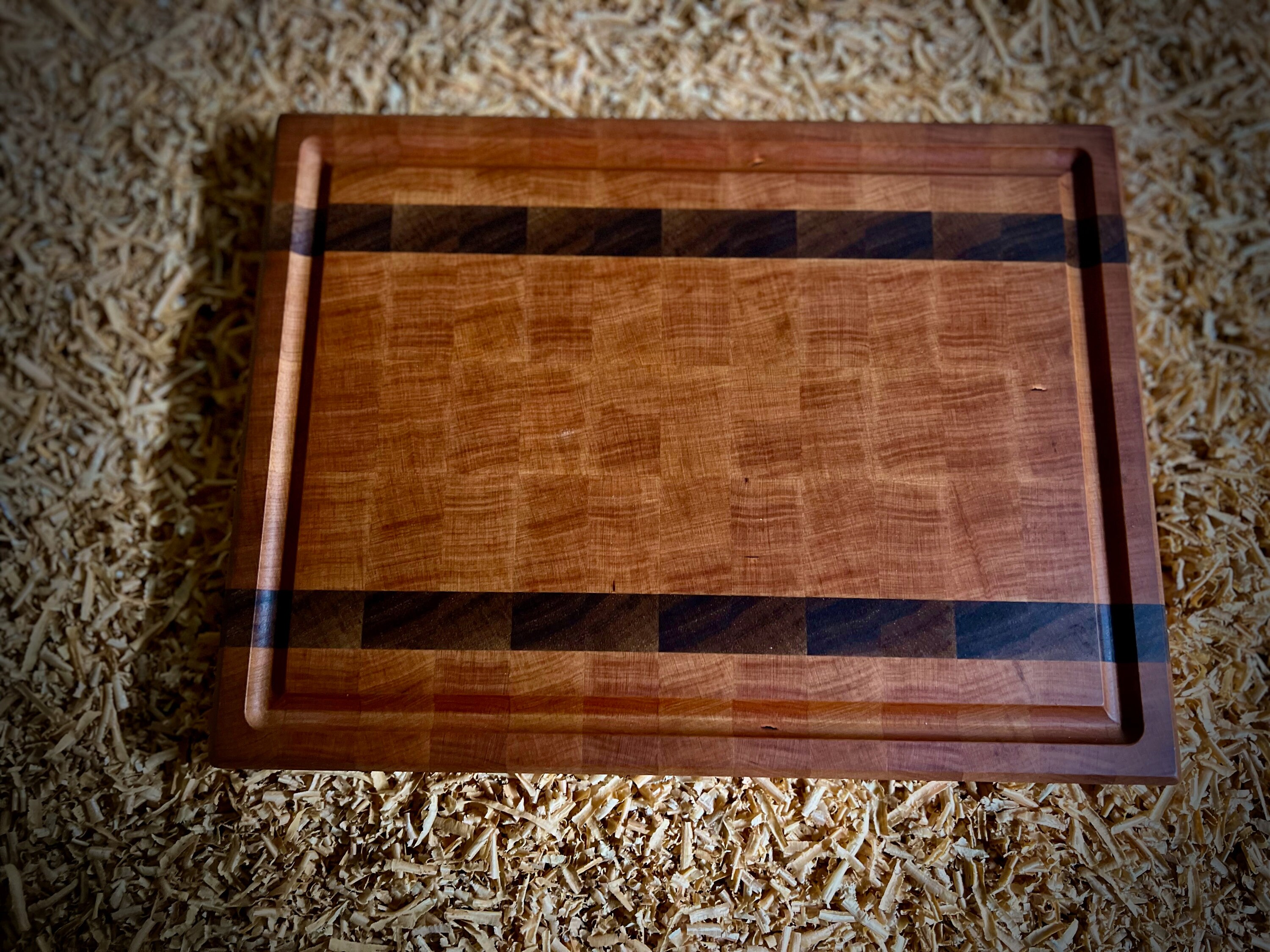 Mushroom Inlay Endgrain Cutting Board - Etsy