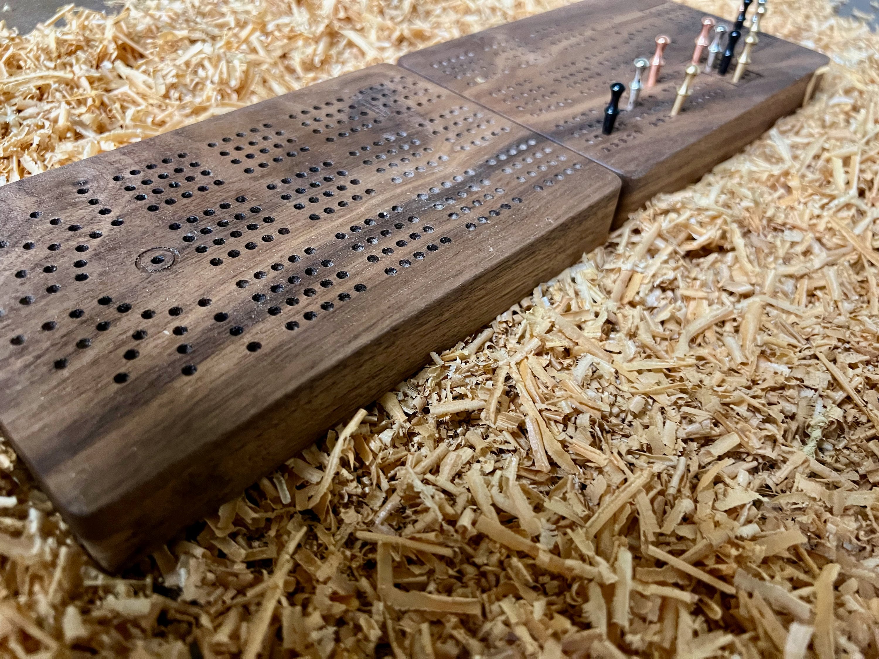Walnut Folding 4-track Cribbage Board - Etsy