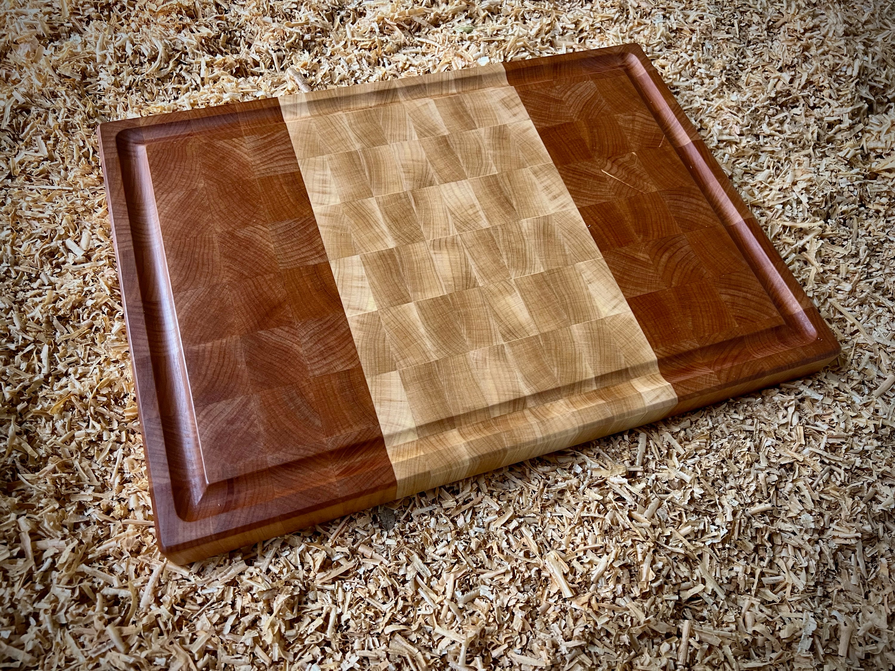 Canadian Flag Inlay Endgrain Cutting Board/chopping Block - Eastern and ...