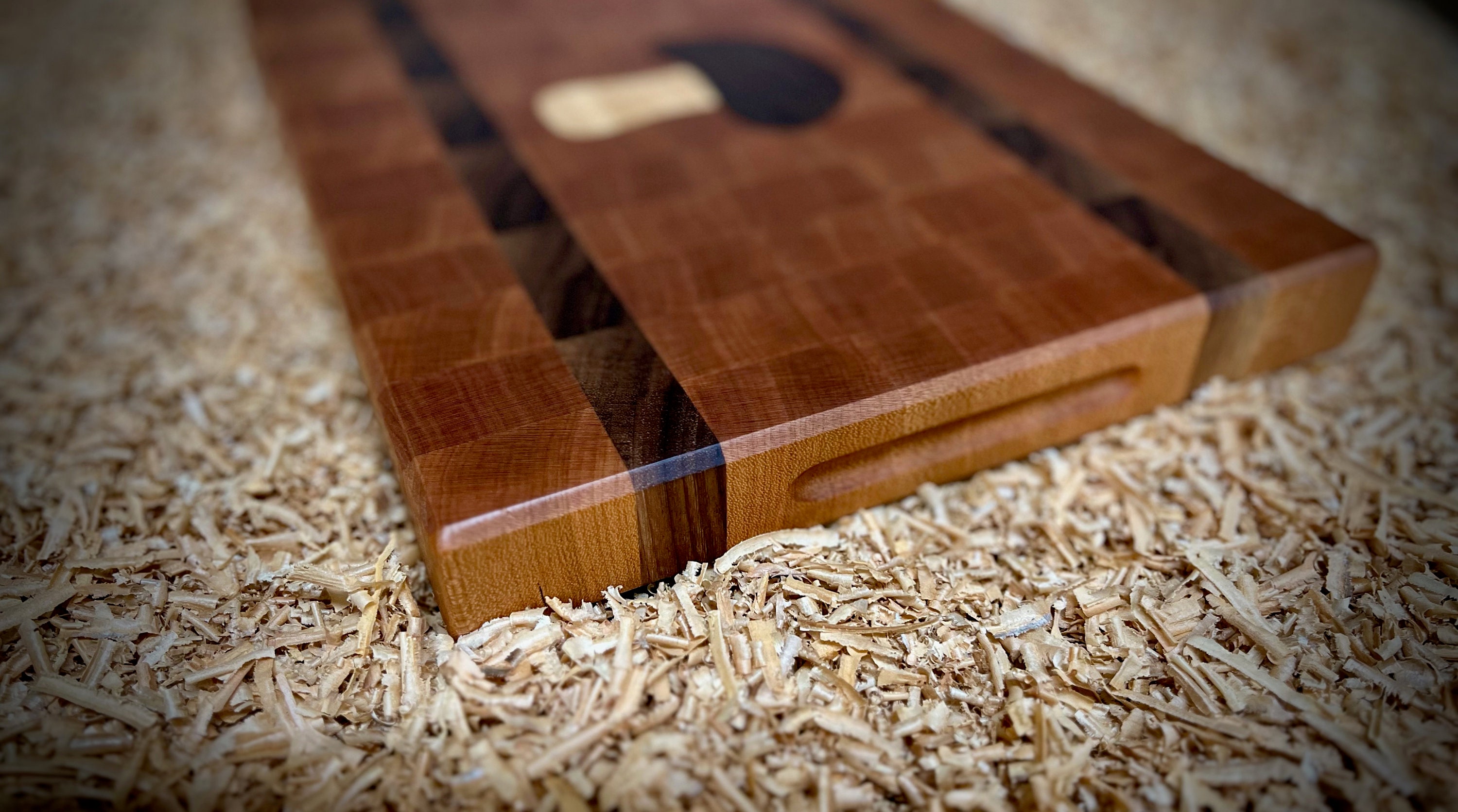 Mushroom Inlay Endgrain Cutting Board - Etsy