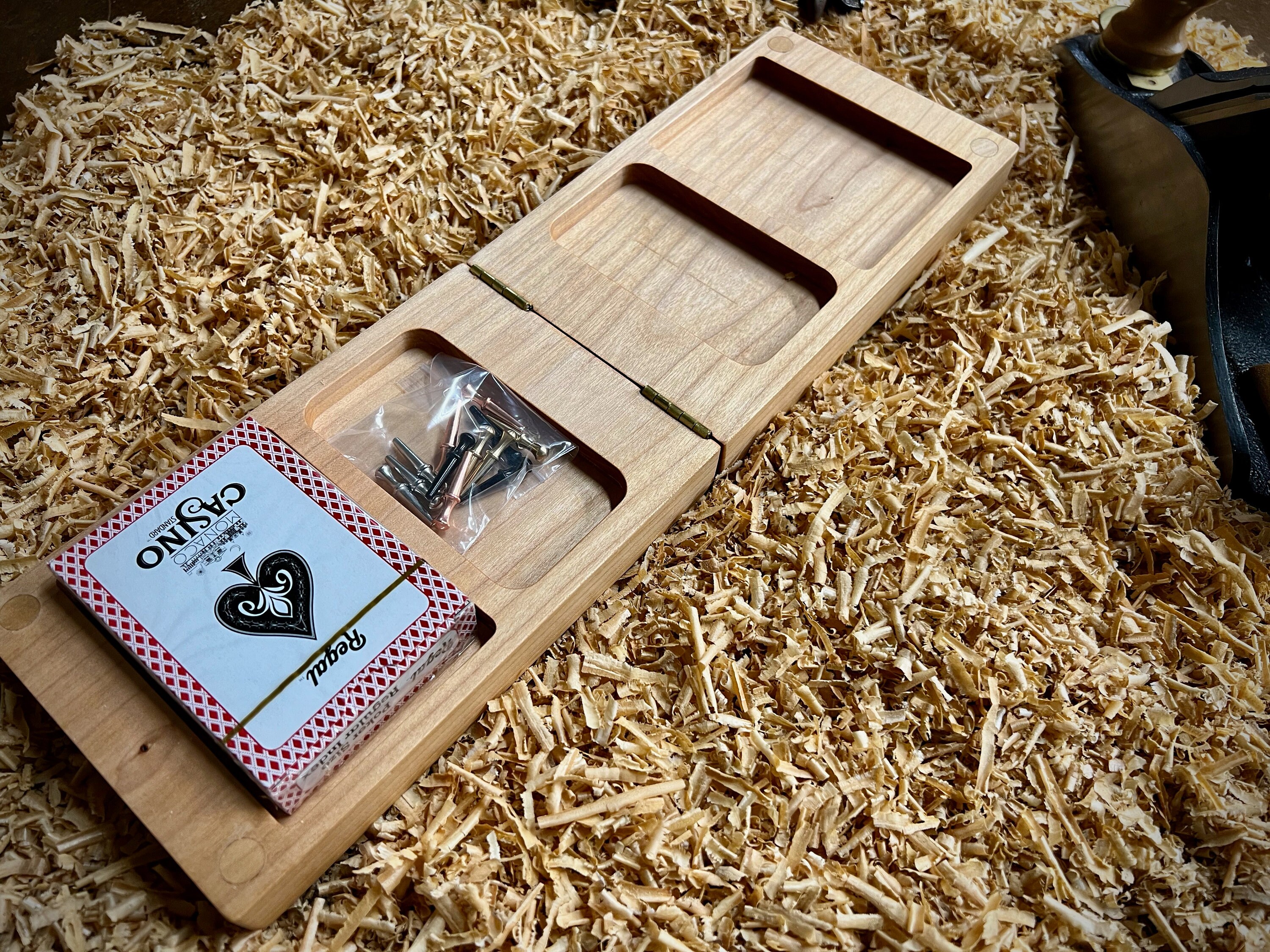 Big Leaf Maple Folding 4-track Cribbage Board - Etsy