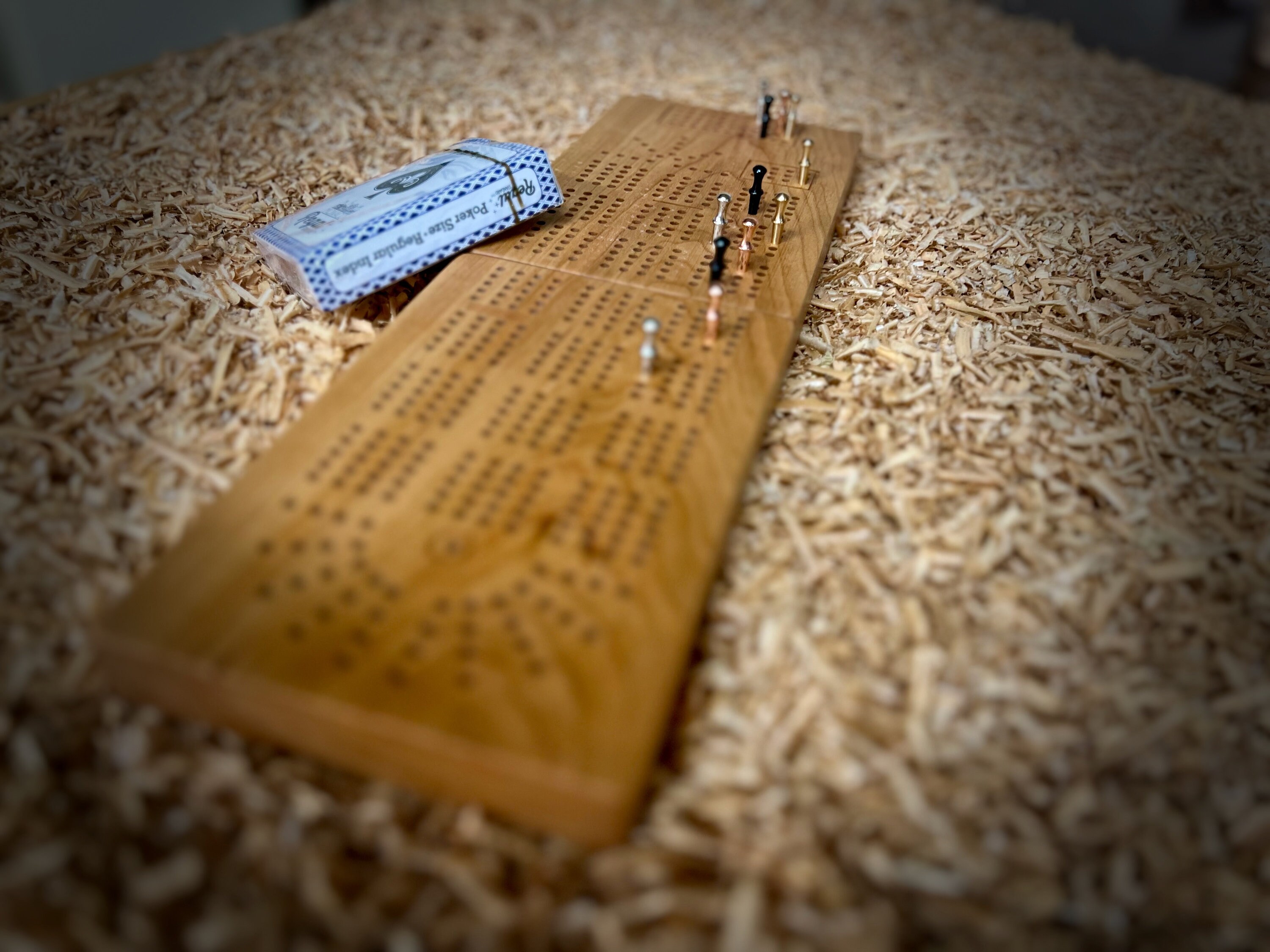 Cherry 4-track Folding Cribbage Board - Etsy