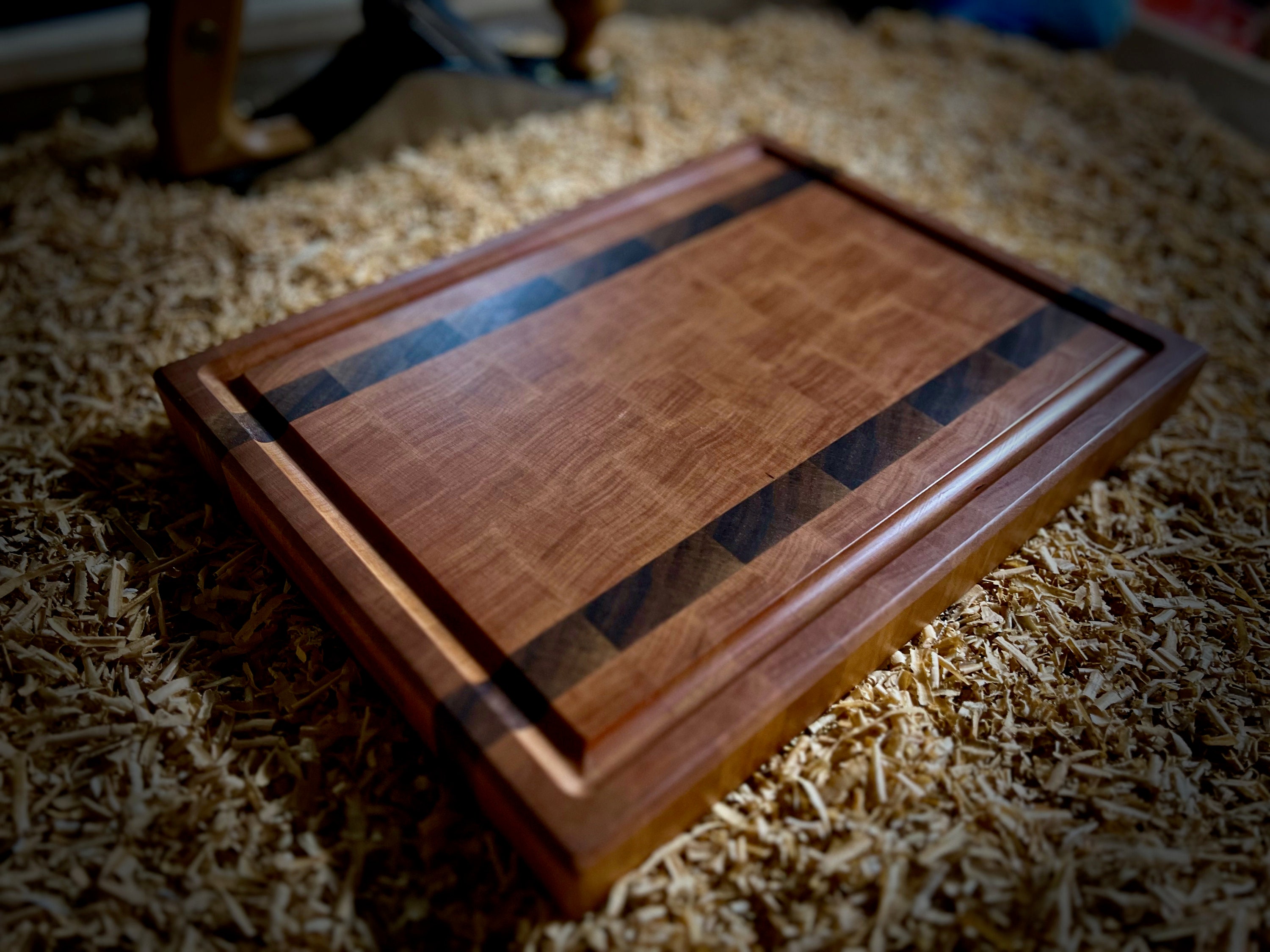 Mushroom Inlay Endgrain Cutting Board - Etsy
