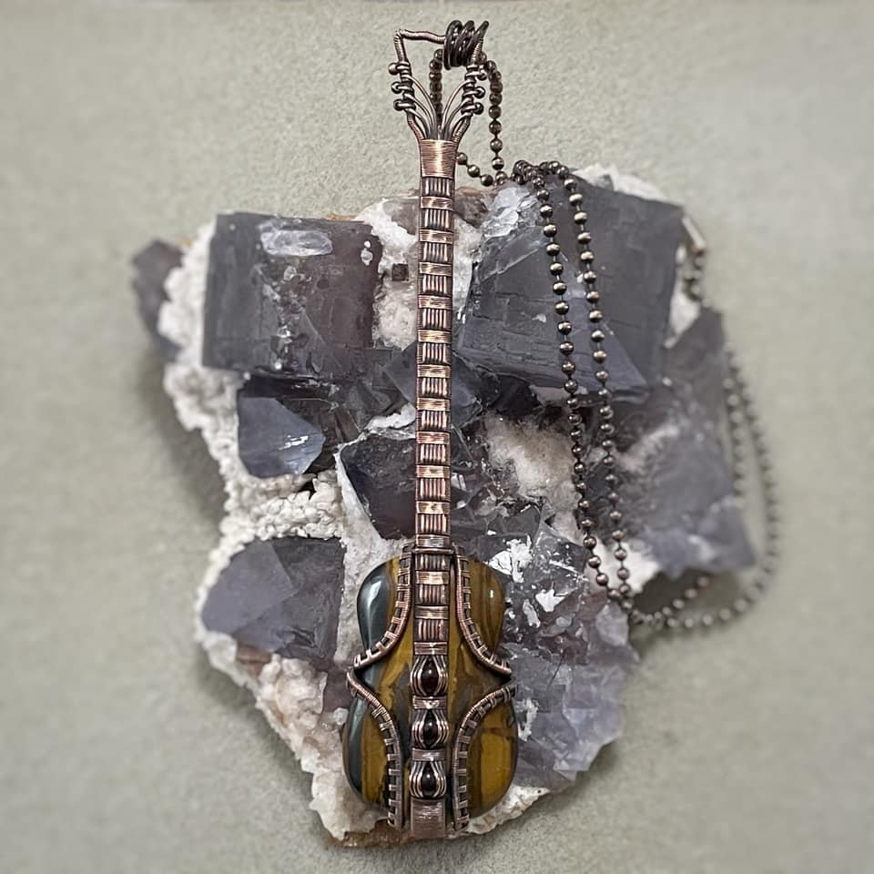 Fender Stratocaster Style Guitar Wire Wrap Pendant Tutorial - Etsy