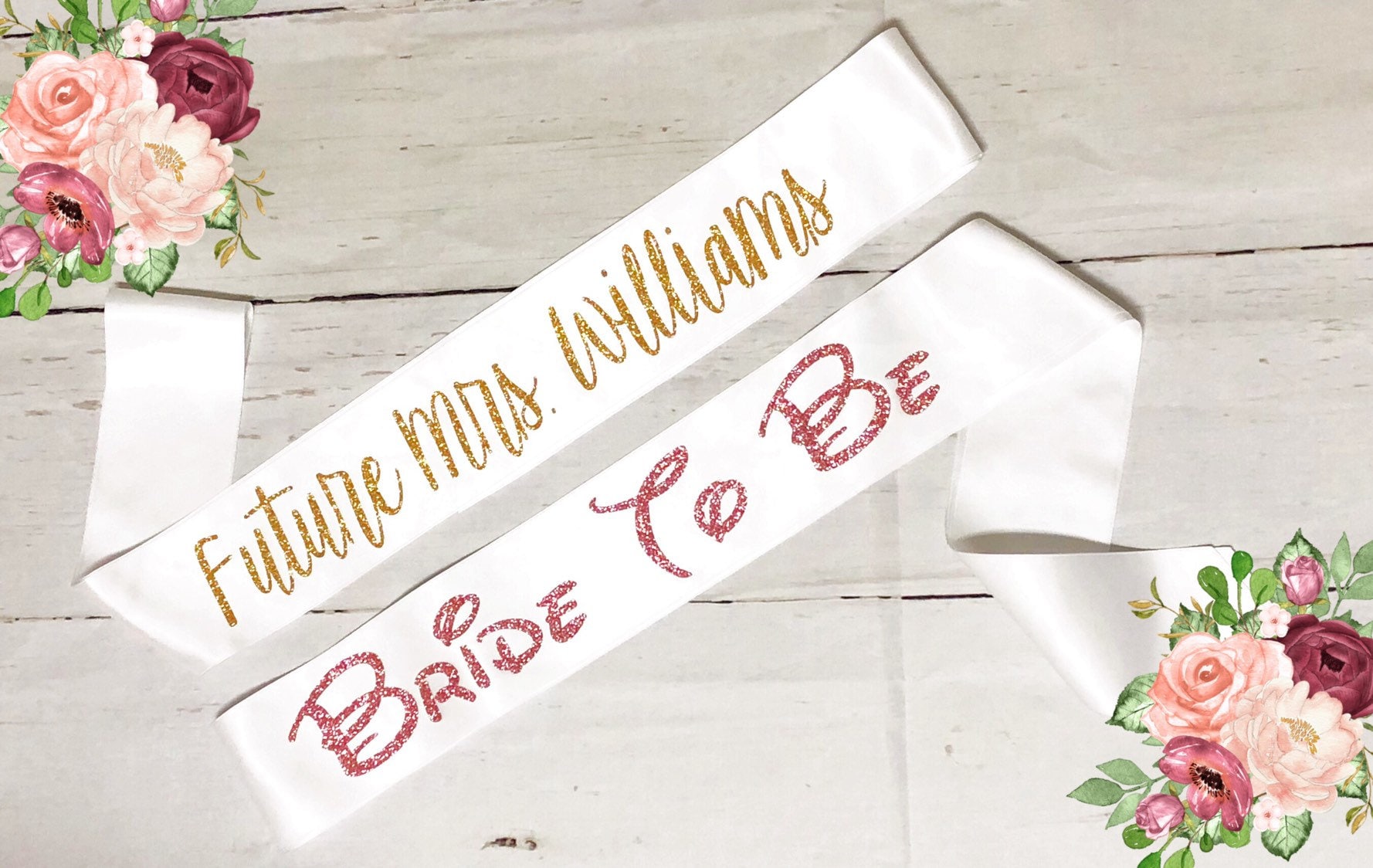 Bridal Sash Bachelorette Sash Bride To Be Sash Future Mrs | Etsy