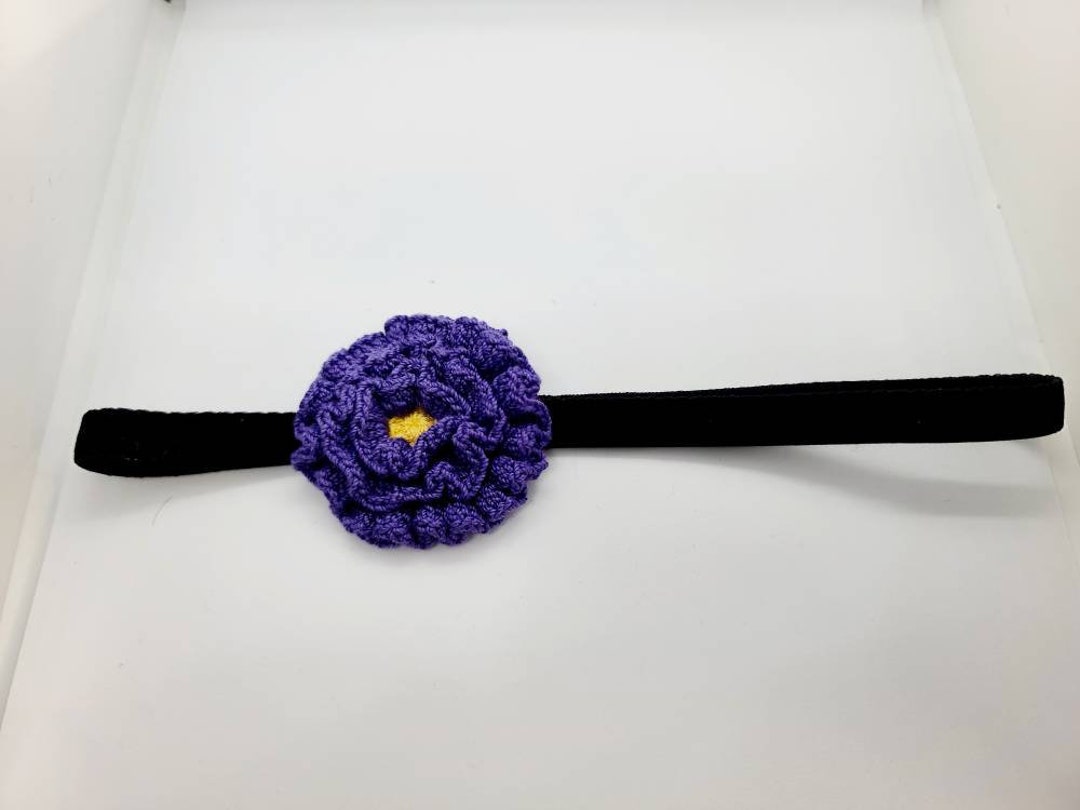 Crochet Forget Me Not Anmoruk Flower Headband - Etsy