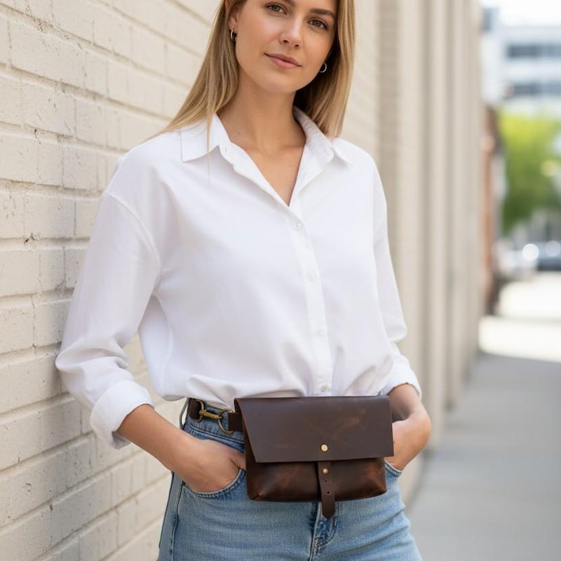 Full Leather Fanny Pack - Etsy