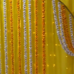 Beautiful Artificial Flowers Lari String Use for Back Drop Mandate ...