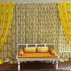 First Time Hand Made Floral Back Drop, Made by Order for Any Size or ...