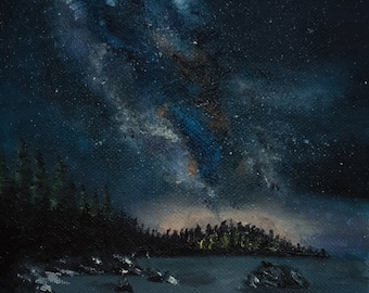 Night sky art | Etsy