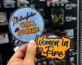 Female Firefighter Sticker, Firefighter Sticker, Fireman Sticker ...