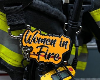Women in Fire Sticker - Etsy