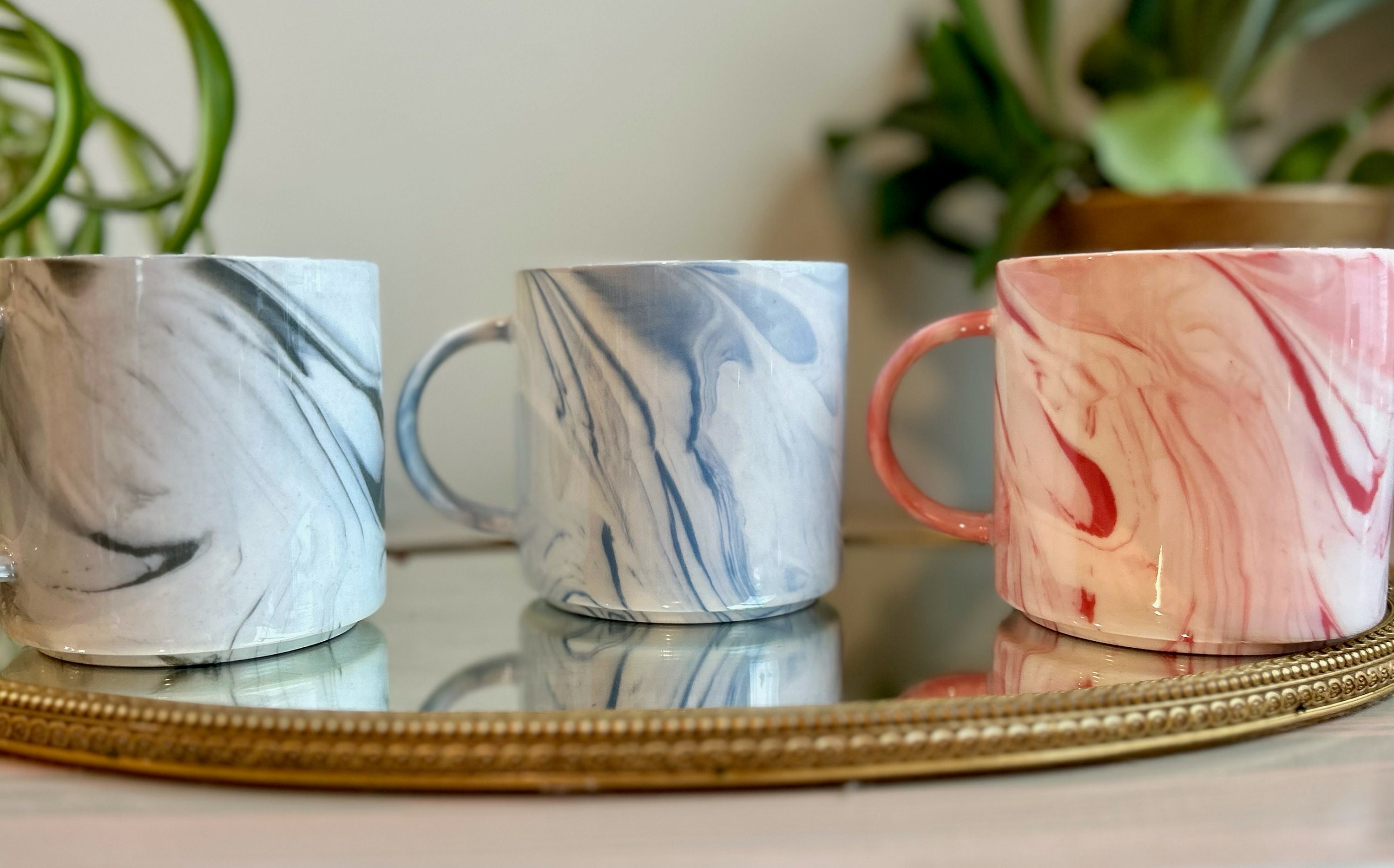 UNIQUE Marble Design 12oz Sublimation Coffee Mugs in 3 - Etsy