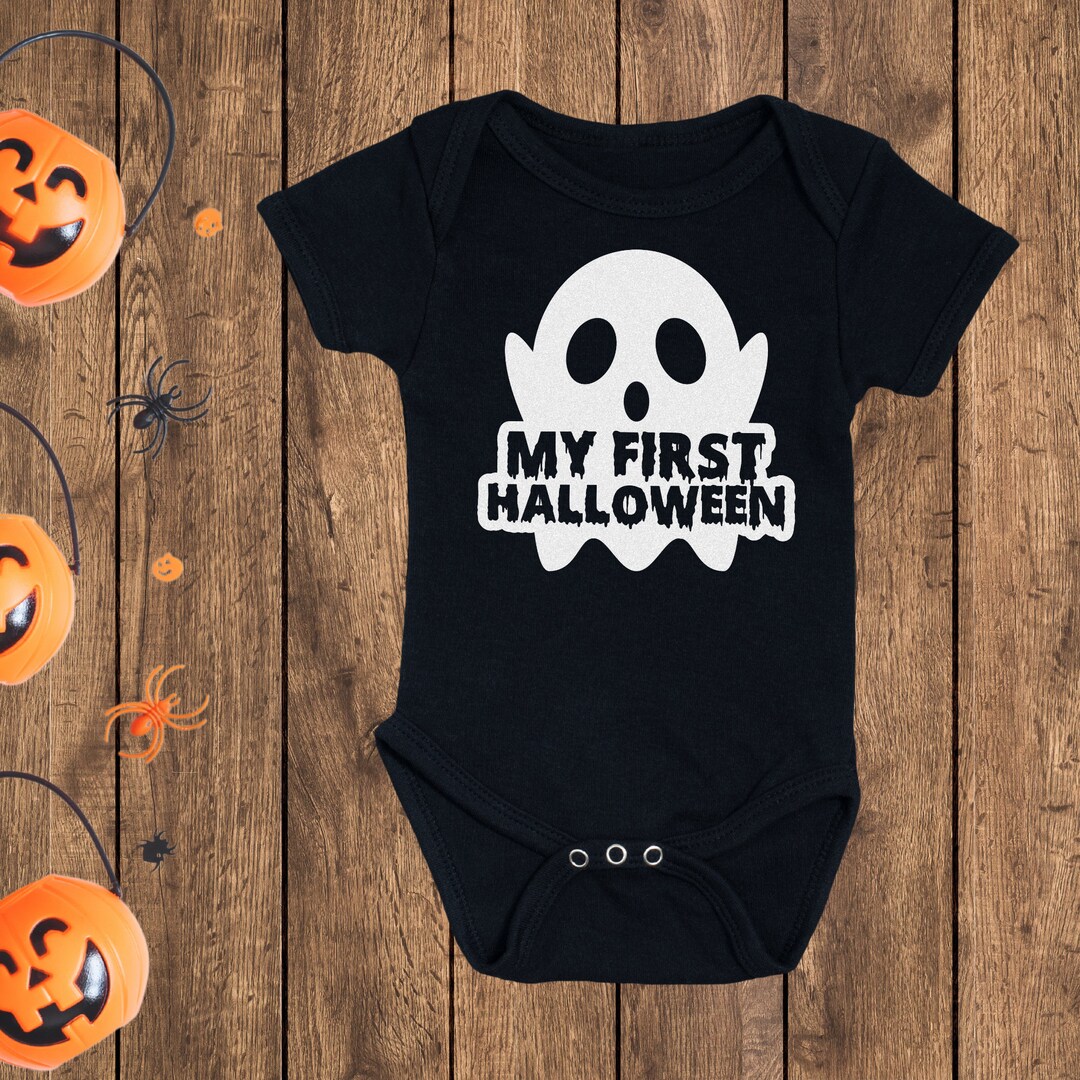 First Halloween, Ghost, Baby Halloween, Halloween Onesie, Baby Halloween Outfit, Baby Halloween ...