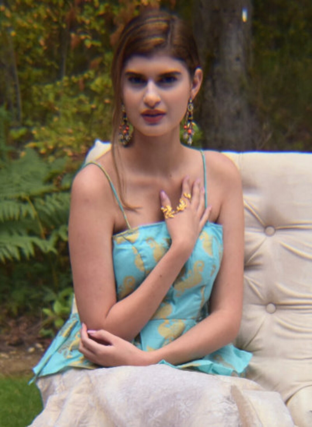 Sky Blue Brocade Top - Etsy