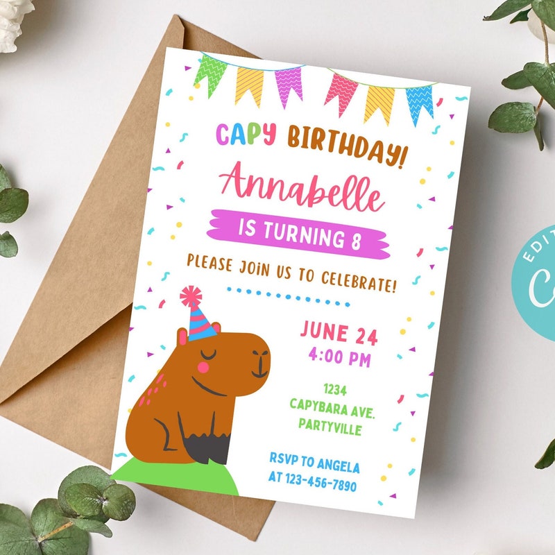 Fiesta capibara - Etsy México