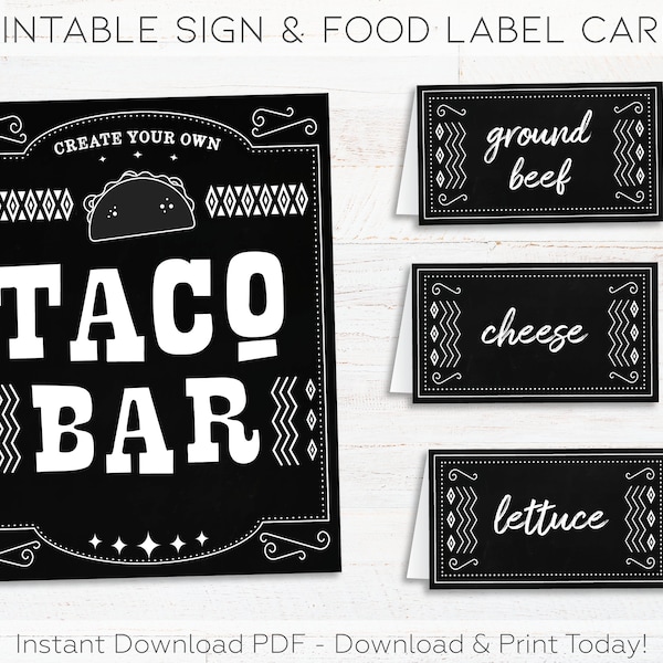 Taco Bar Sign - Etsy