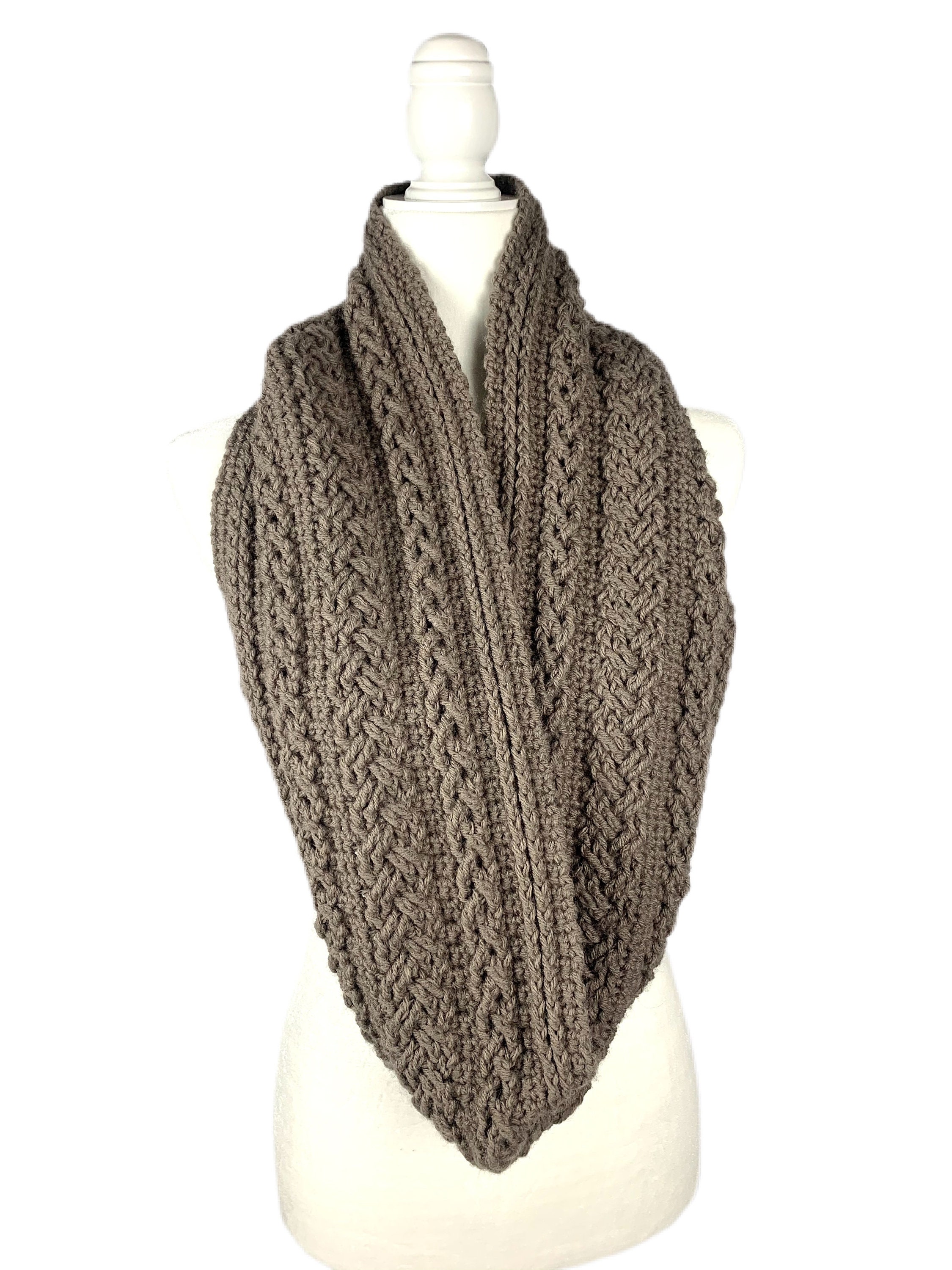 Scarf Crochet Pattern Cable Fade Scarf Cable Crochet Scarf - Etsy