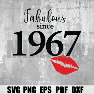 Chapter 53 SVG Fabulous Since 1967 SVG Fifty-three Fabulous - Etsy