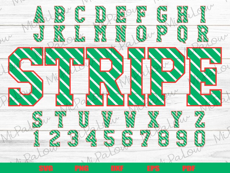 Striped Font Svg Striped Letters Svg Striped Alphabet - Etsy