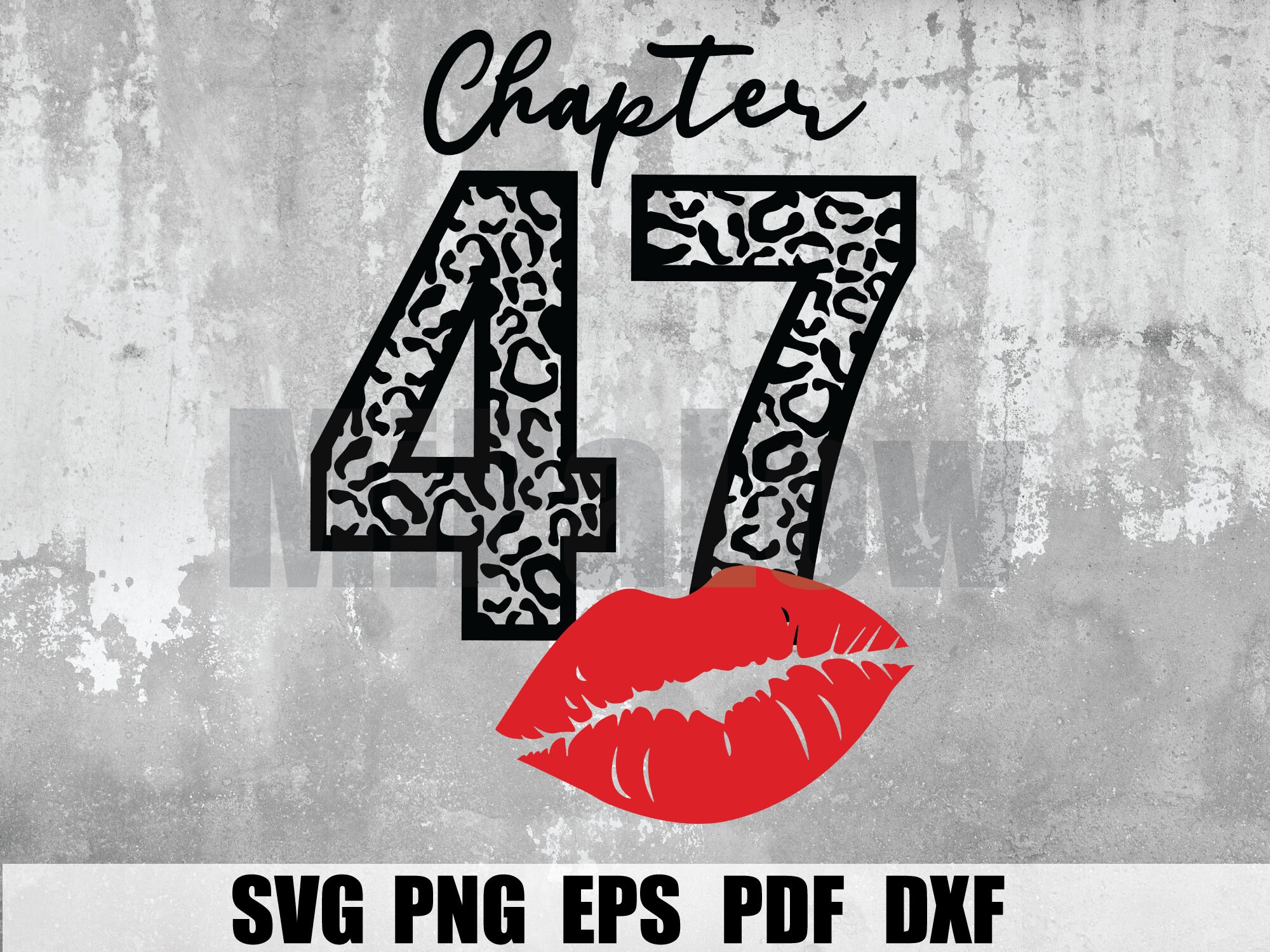 Chapter 47 Svg 47th Birthday Svg Forty-seven svg Leopard | Etsy