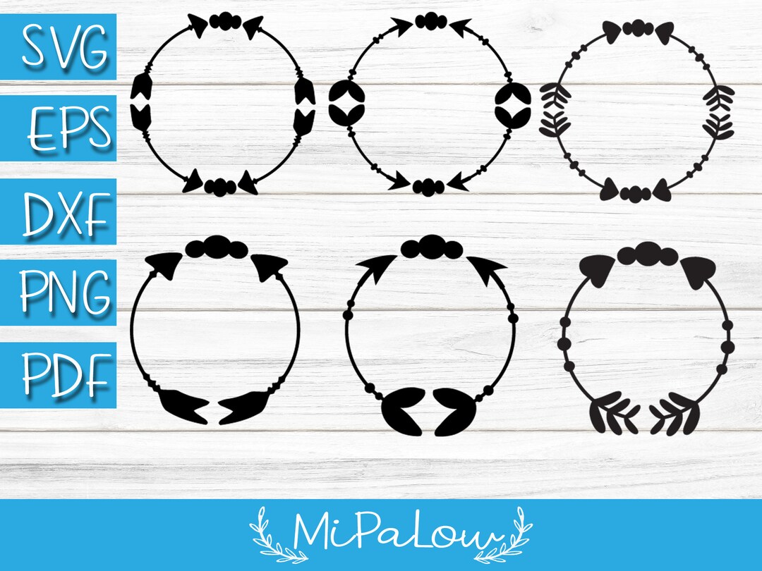 Round Arrow Frame Svg Silhouette Svg Cricut Svg Svg Files - Etsy Finland