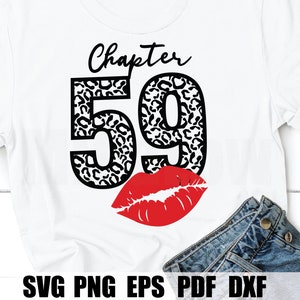 Chapter 59 Svg 59th Birthday Svg Fifty-nine Svg Leopard - Etsy