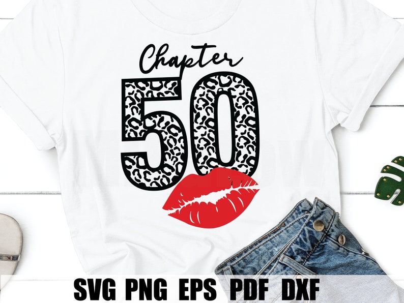 Chapter 50 Svg 50th Birthday Svg Fifty Svg Leopard Print - Etsy