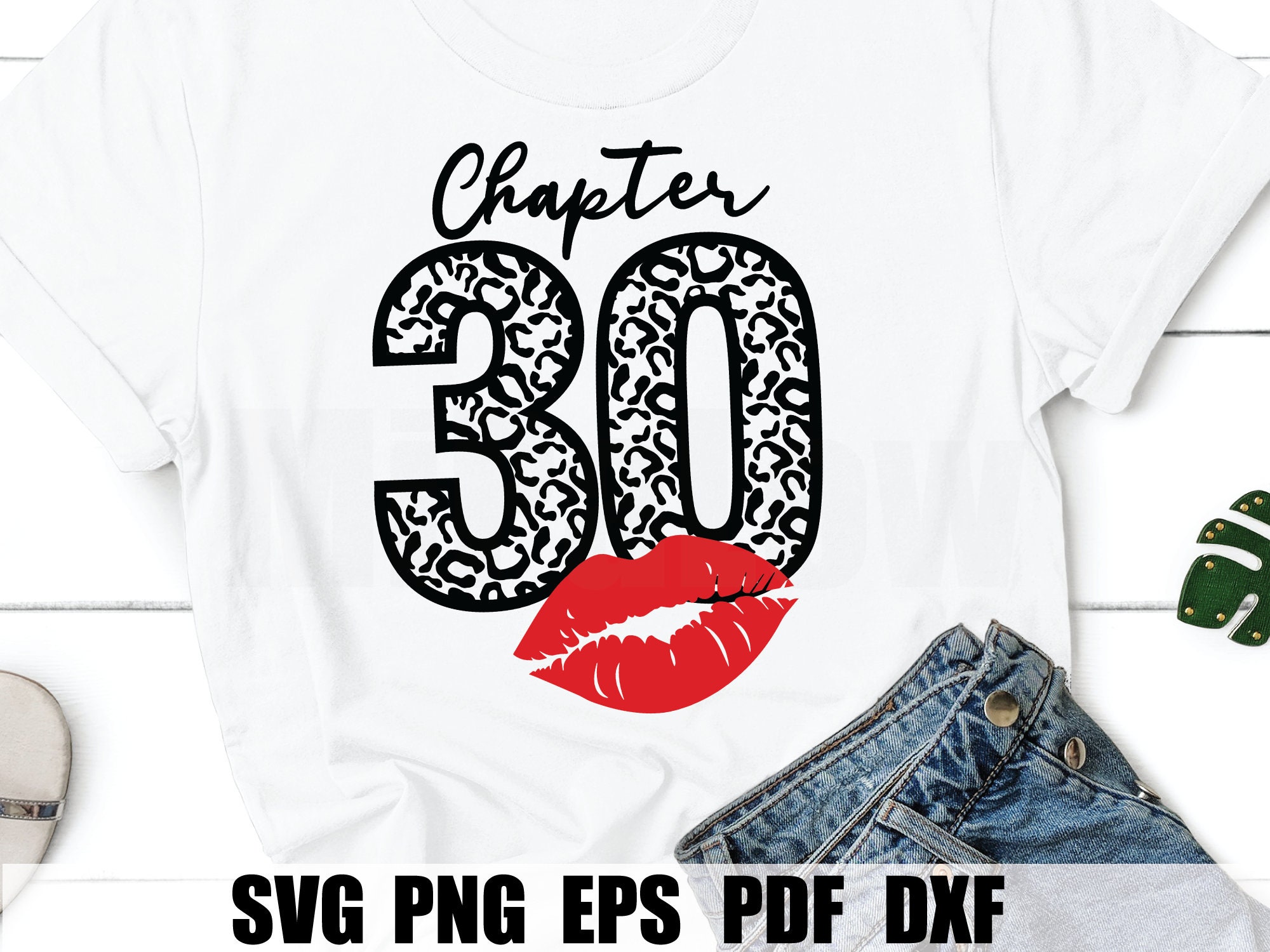 Chapter 30 Svg 30th Birthday Svg Thirty Svg Leopard Print - Etsy