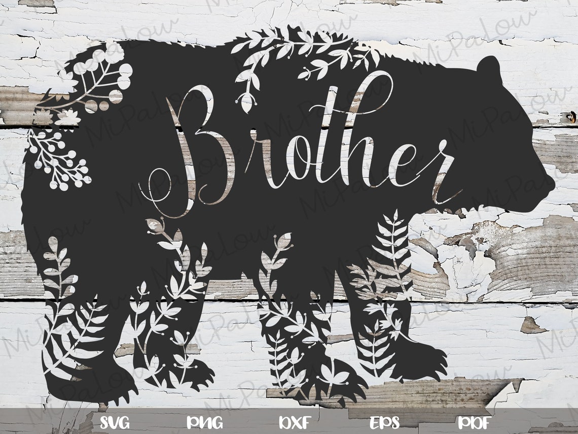 Brother Bear Svg Floral Brother Bear Svg Floral Bear Svg - Etsy