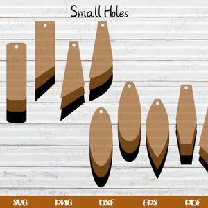 Stacked Rectangle Earrings SVG. Teardrop Earrings Svg - Etsy