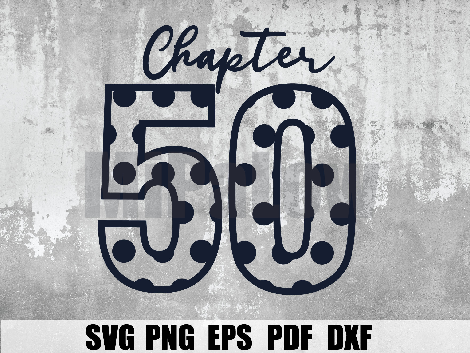 Chapter 50 Polka Dot SVG Fabulous Since 1971 SVG Fifty | Etsy