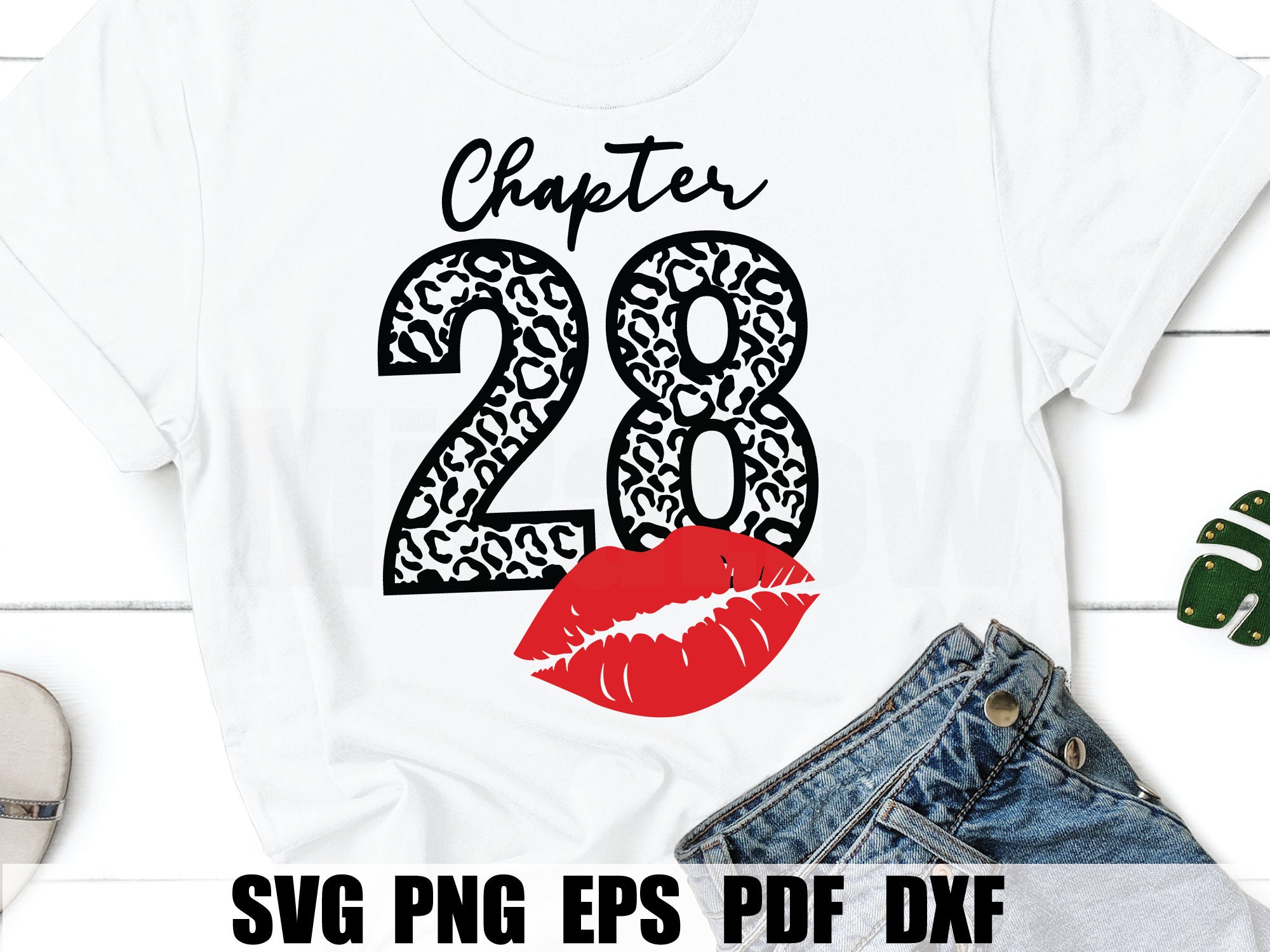 Chapter 28 Svg 28th Birthday Svg Twenty-eight Svg Leopard - Etsy