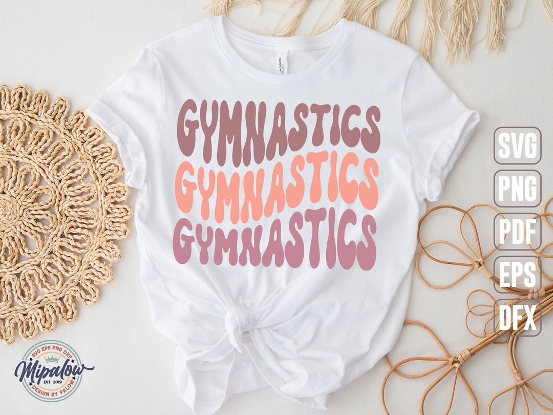 Gymnastics Svg Gymnastics Vibes Svg Png Groovy Wavy Text - Etsy Ireland