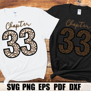 Chapter 33 Years 33rd Birthday Thirty-three Svg Leopard - Etsy