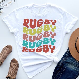 Rugby Svg Rugby Vibes Svg Png Groovy Wavy Text Stacked Retro - Etsy