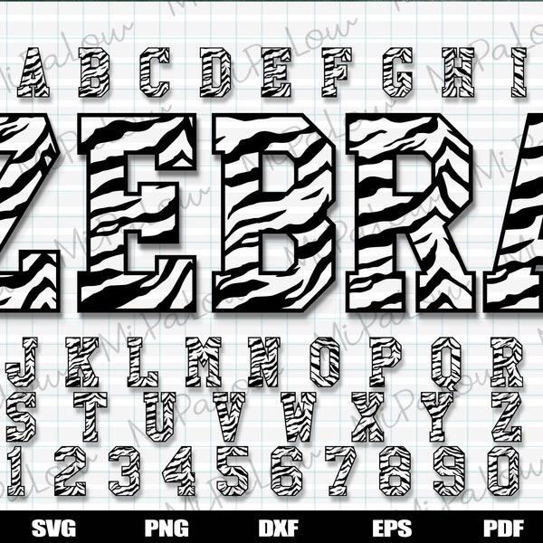 Animal Print Letters - Etsy