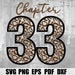 Chapter 33 Years 33rd Birthday Thirty-three Svg Leopard - Etsy