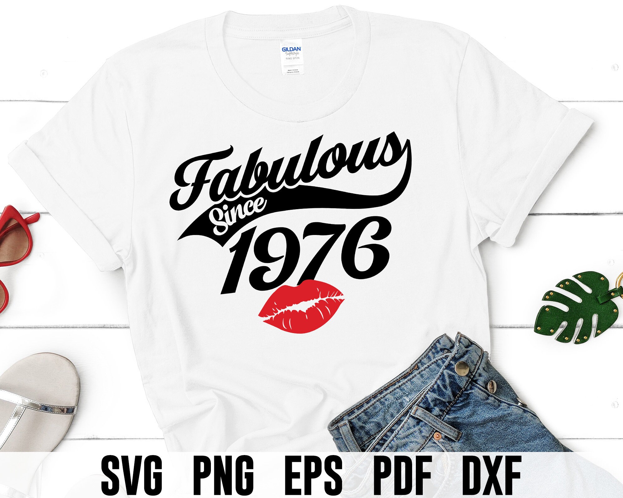 Fabulous Since 1976 Svg Chapter 45 Svg Lip Sexy Kiss Girl | Etsy