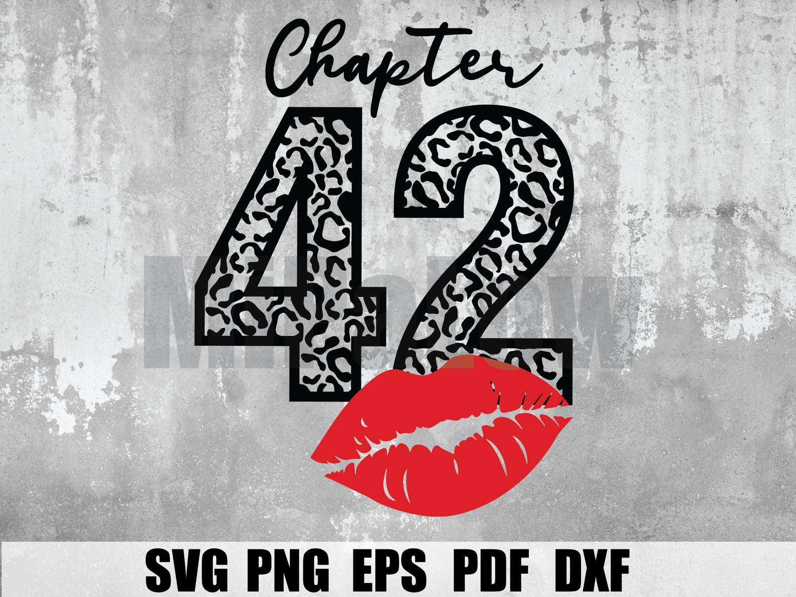 Chapter 42 Svg 42nd Birthday Svg Forty-two Svg Leopard - Etsy